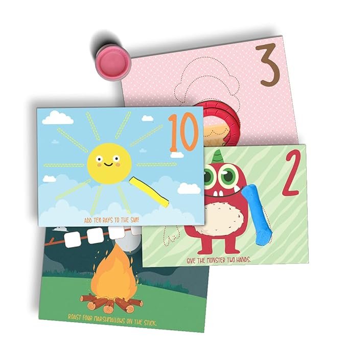 Playdough Mats - Numbers (1-10) - JollyJoey
